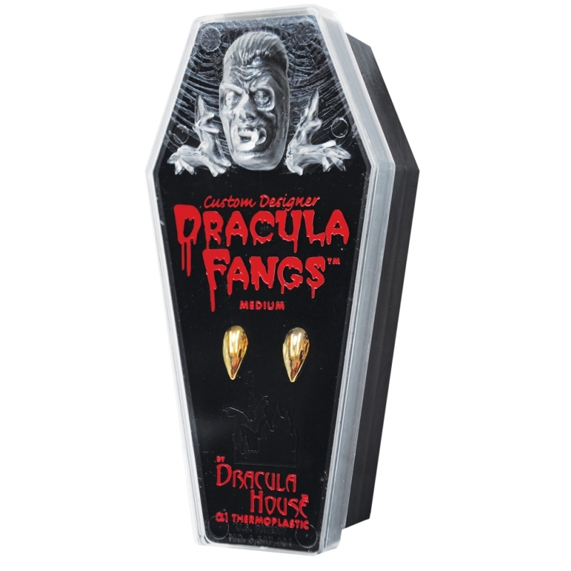 Dracula Gold Fangs Medium