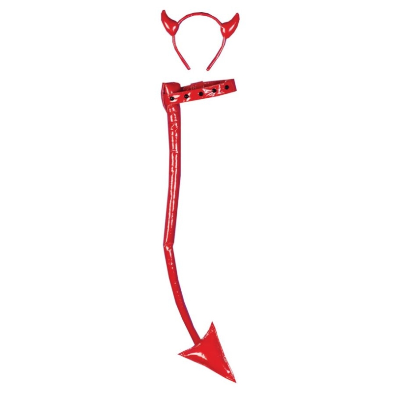 Devil Set Red Leather Like