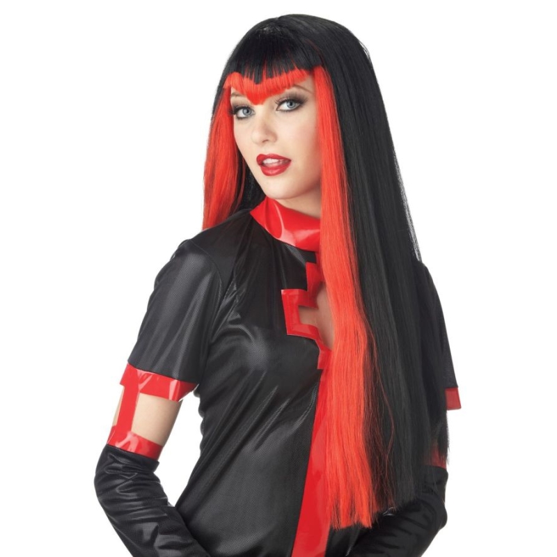 Undertone Vamp Wig Black/Red