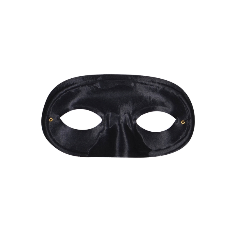 Half Domino Mask Black